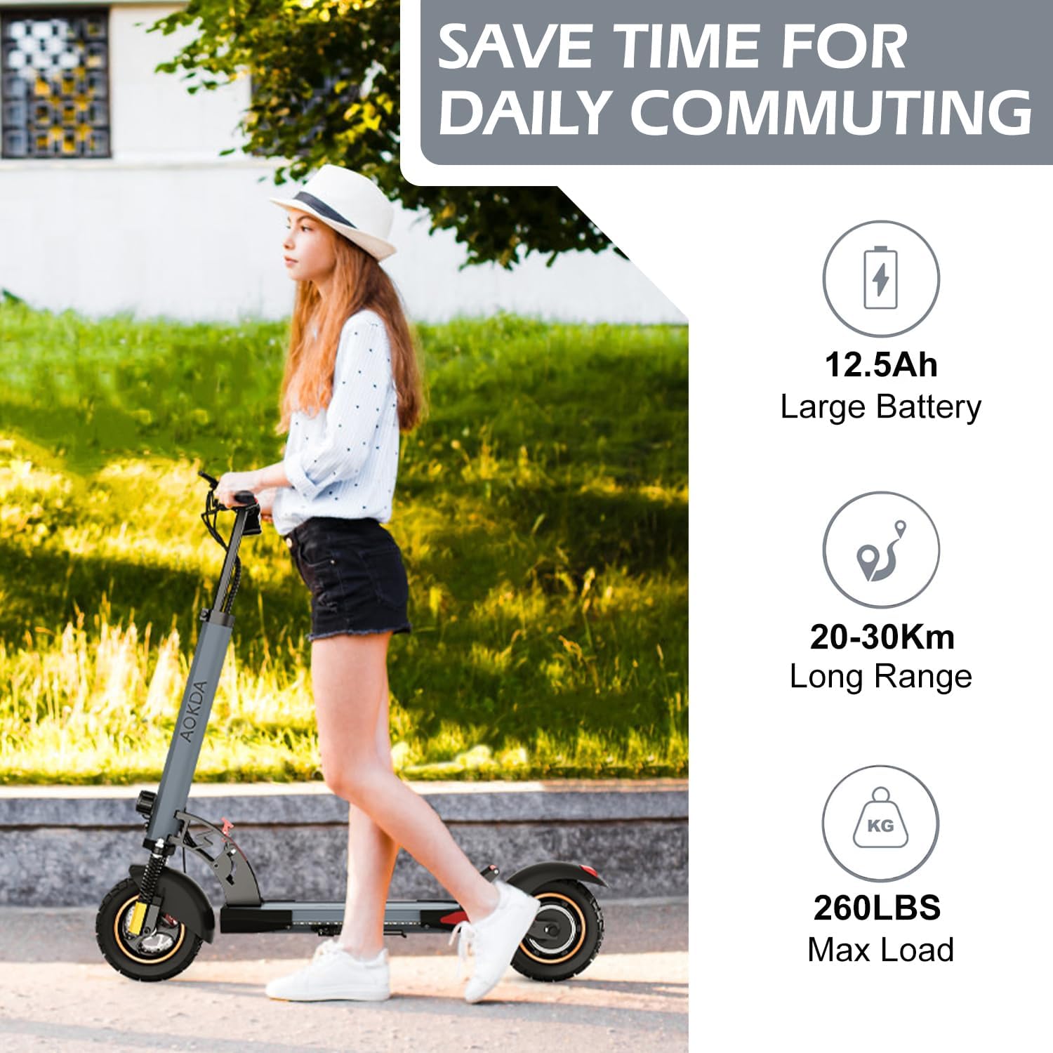 AOKDA A1 Electric Scooter (Off-Road model) - EpoweredMotion